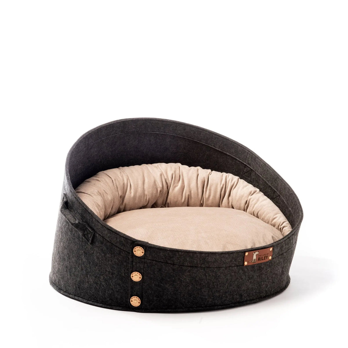 The Pod Bed | Wool Filled Dog Bed | NZ Made | Round Dog Bed