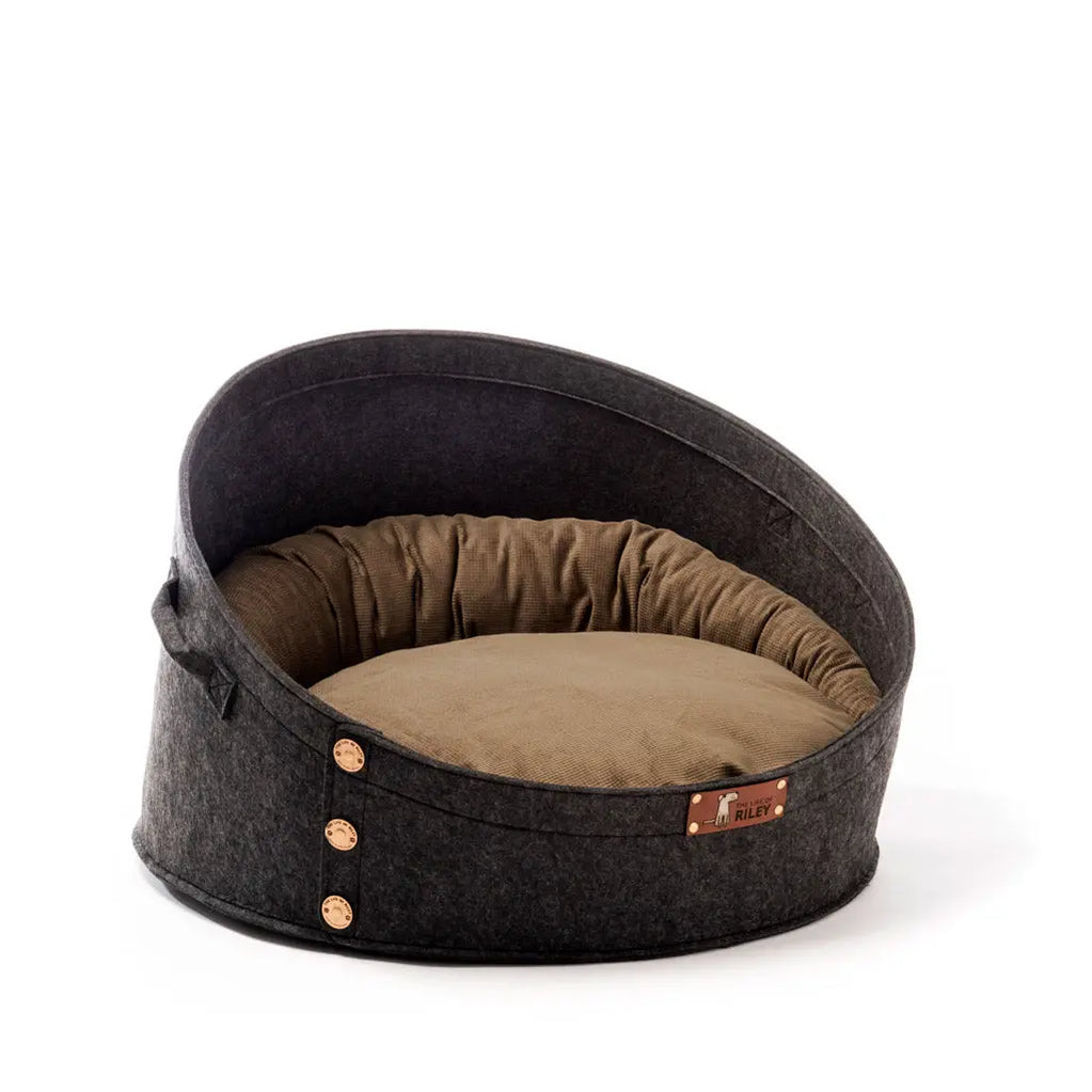 The Pod Bed | Wool Filled Dog Bed | NZ Made | Round Dog Bed